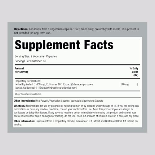 gluten-free echinacea extract for vitality