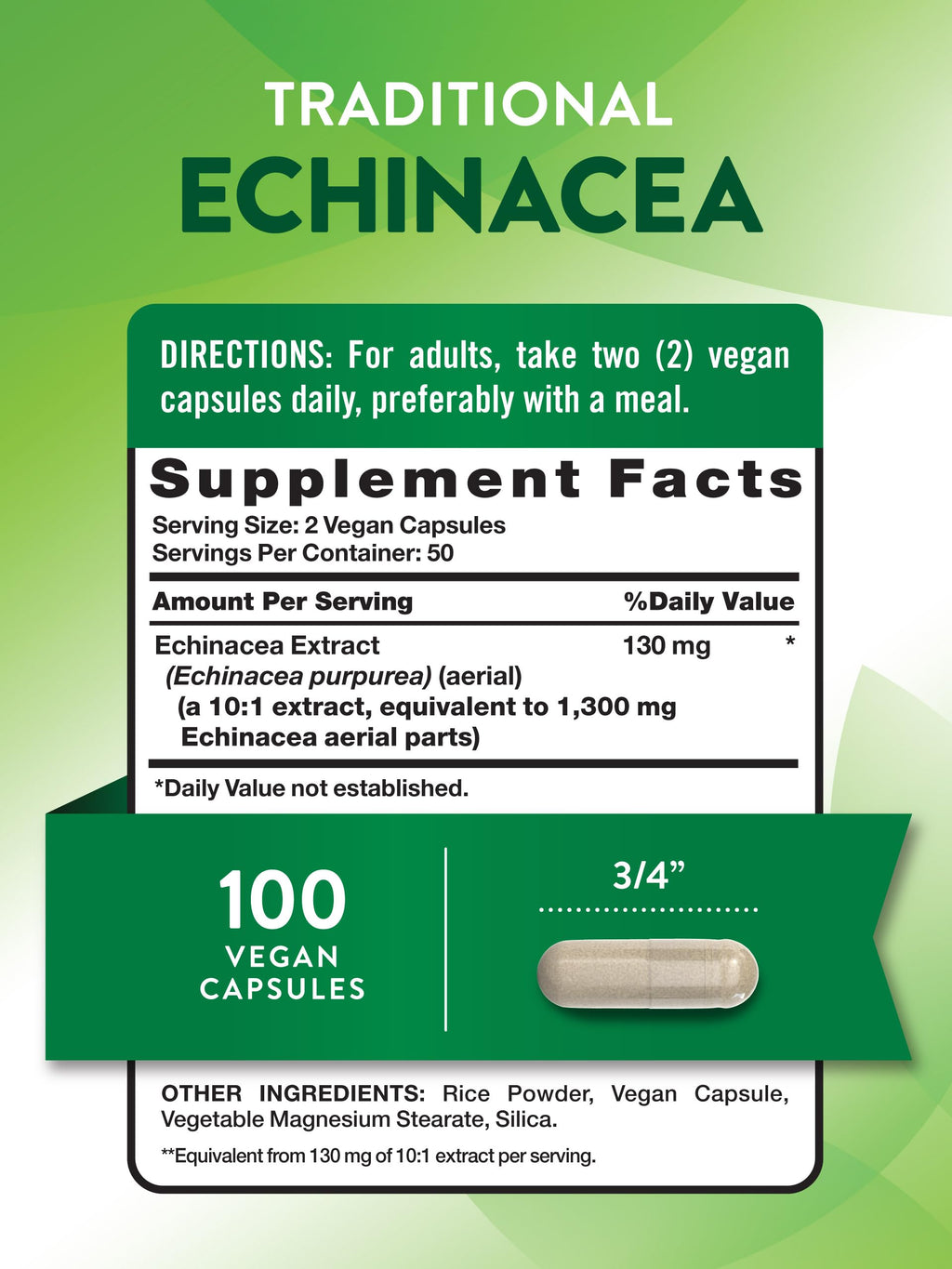 gluten free echinacea for wellness