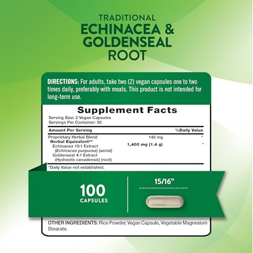 gluten-free echinacea health capsules