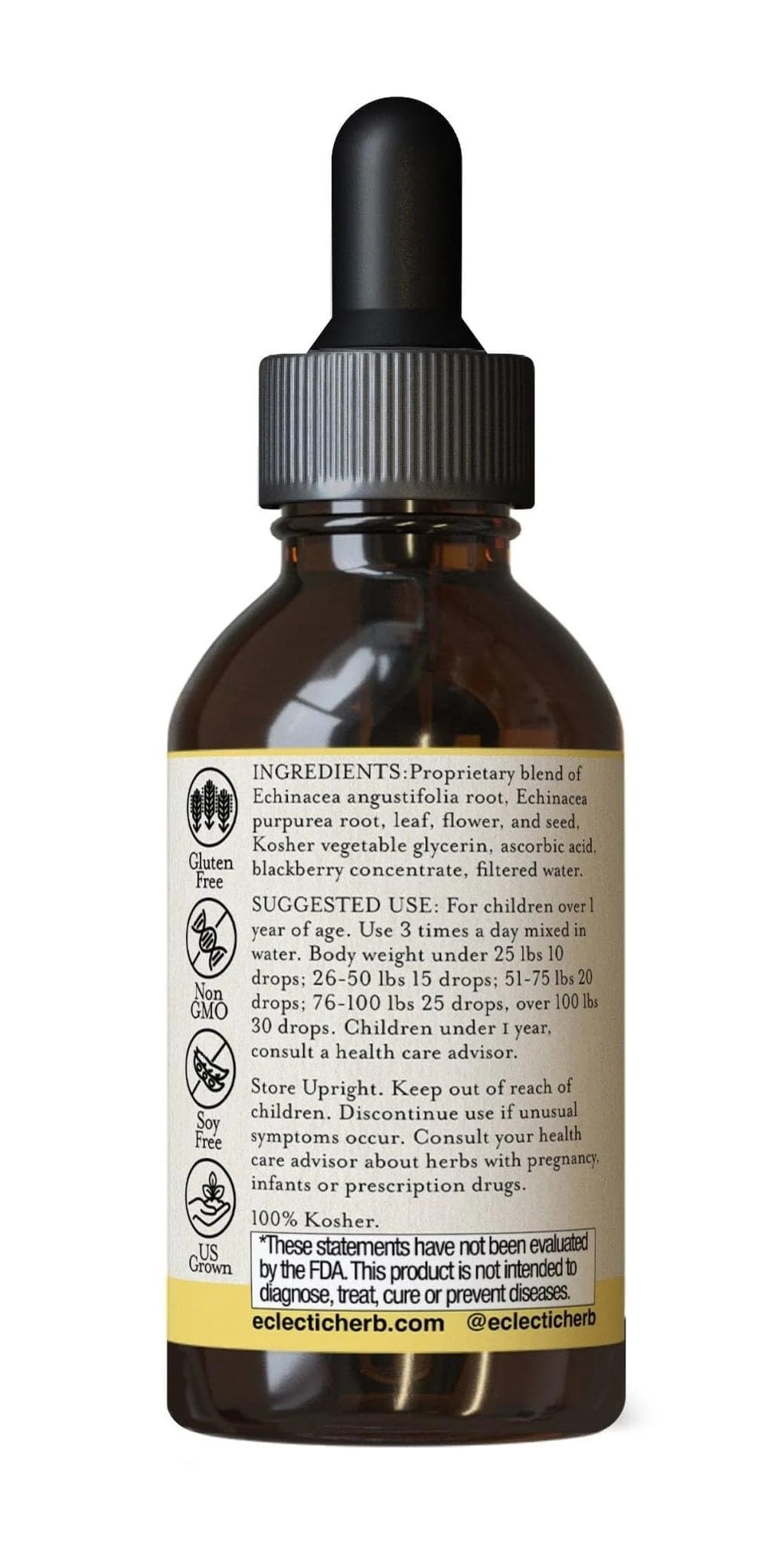 Gluten-free echinacea supplement for children