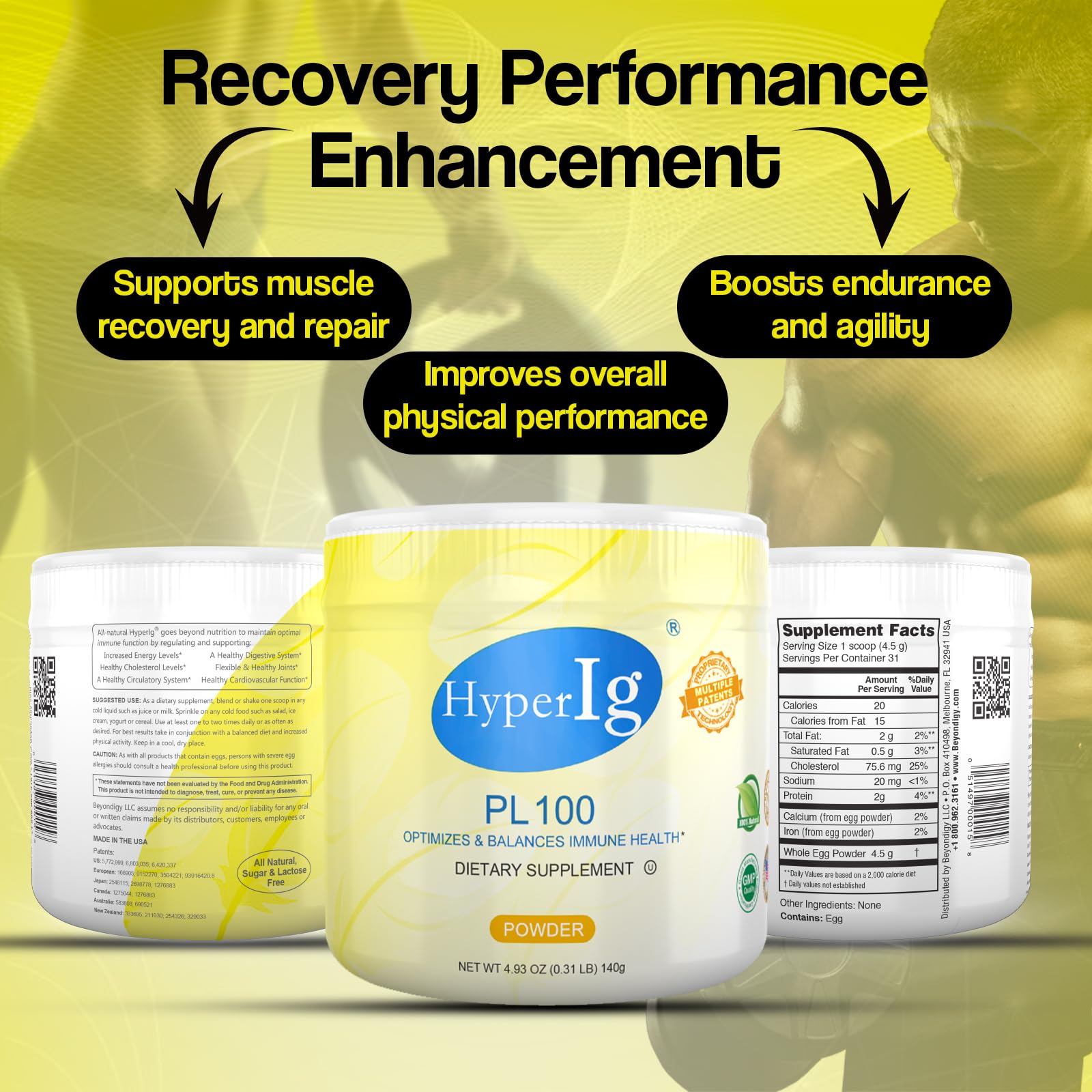 gluten-free egg protein powder option