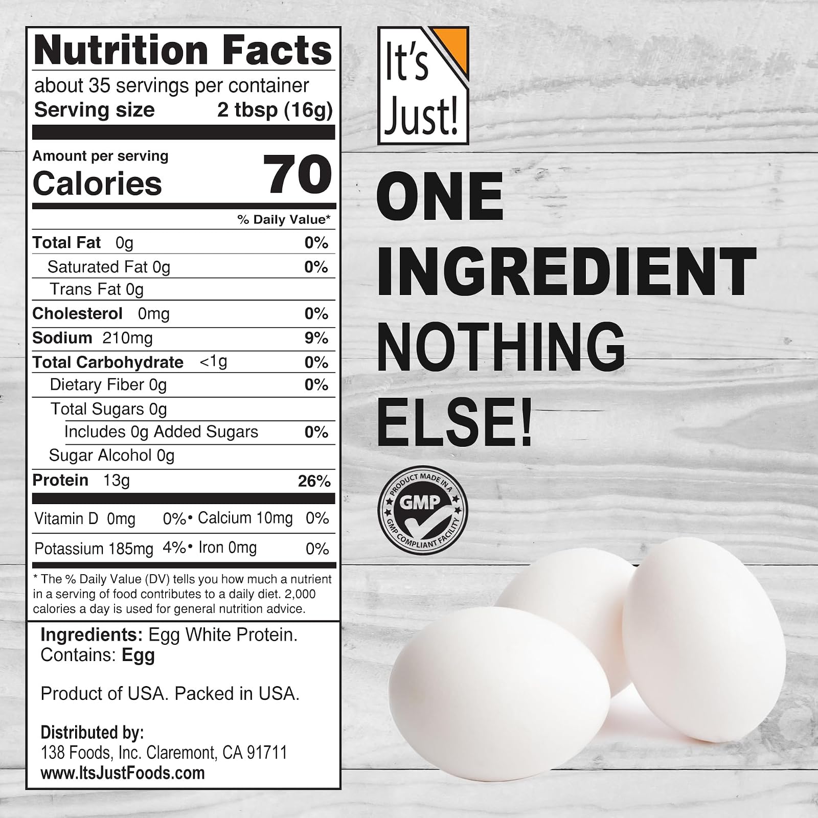 gluten-free egg white protein powder