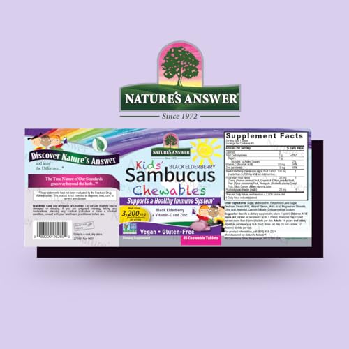 gluten free elderberry chewable tablets