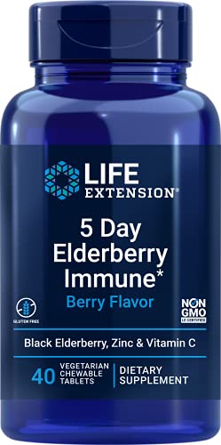 Gluten-free elderberry chewable tablets