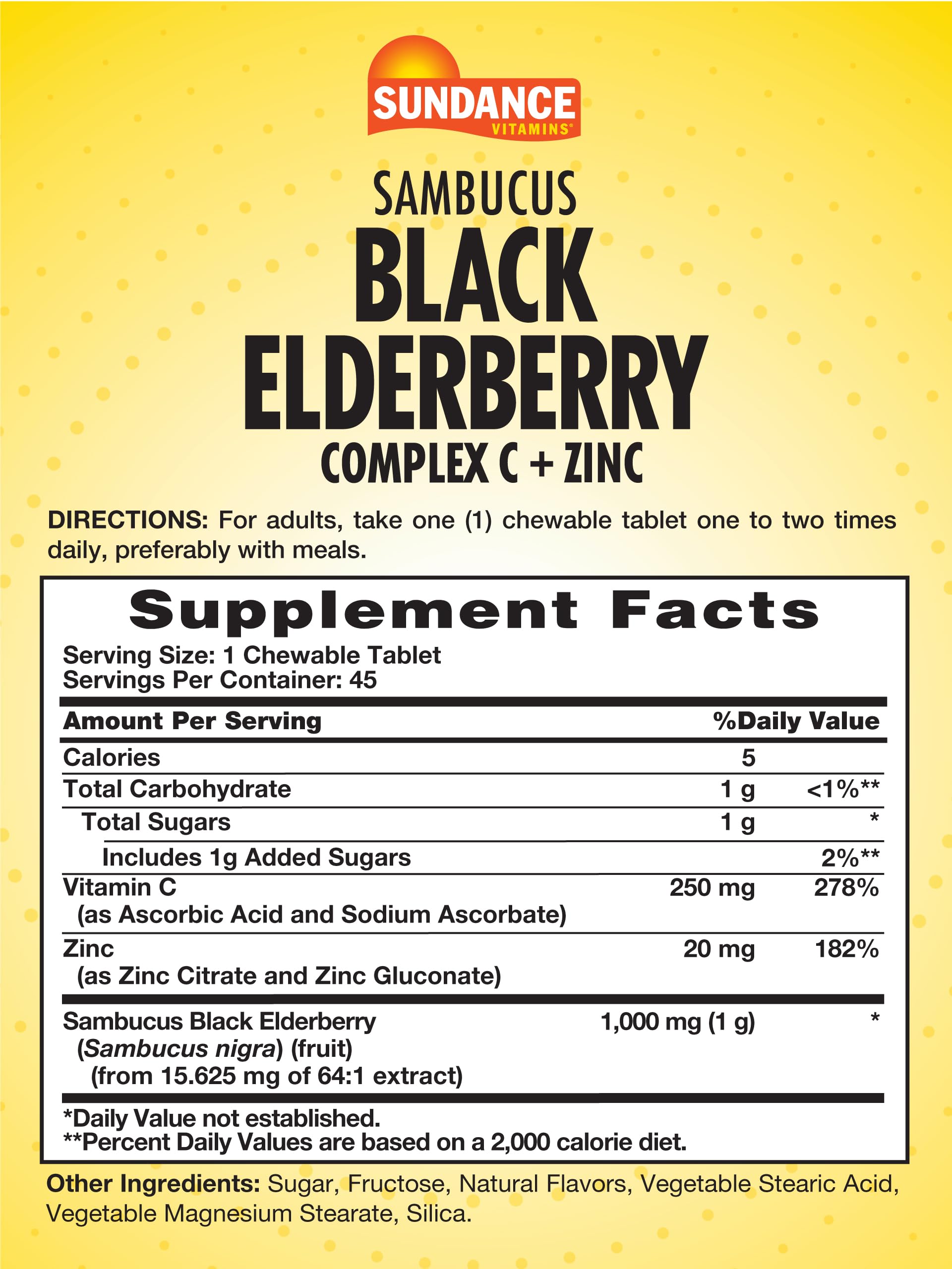 Gluten free elderberry complex