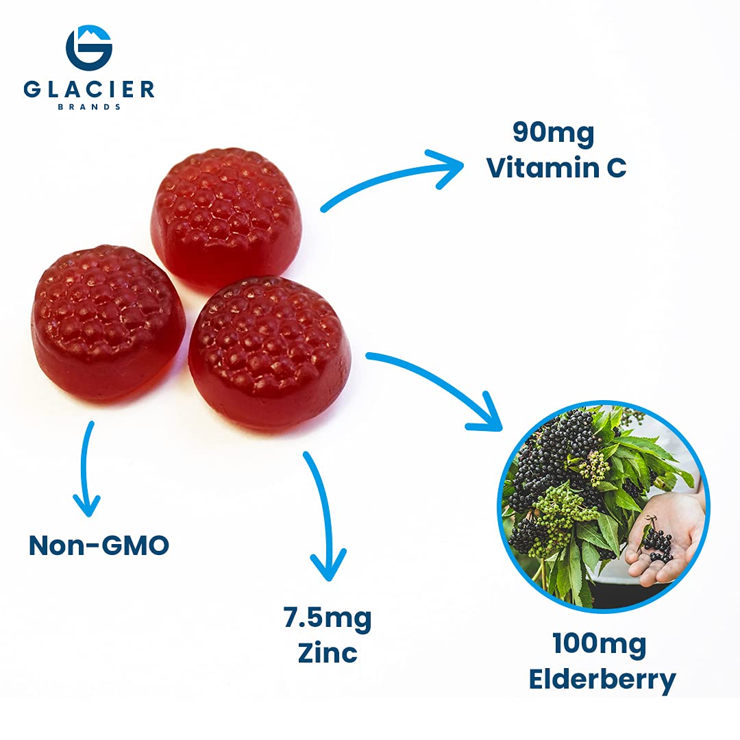 Gluten-free elderberry gummies for health