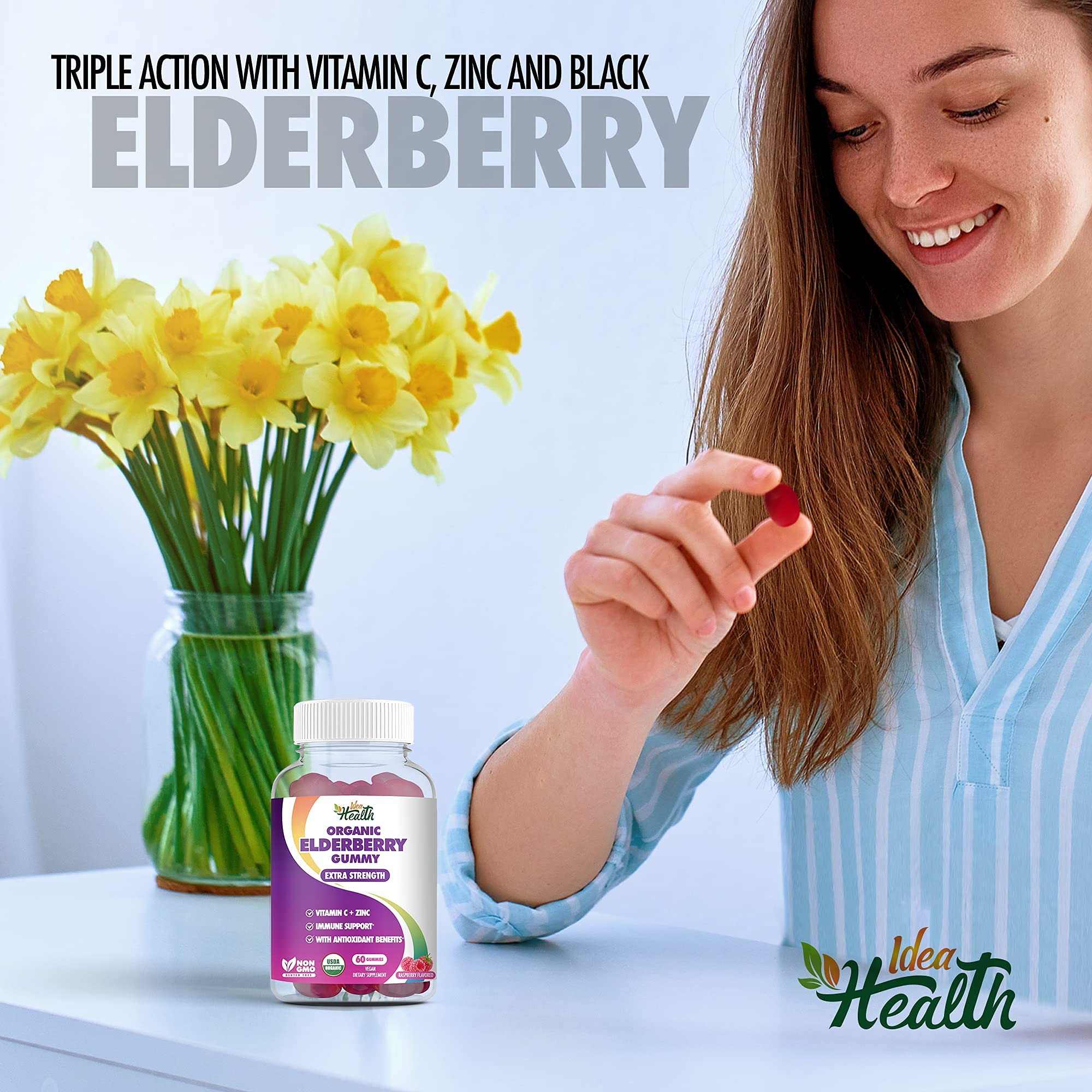gluten free elderberry gummies for health