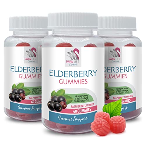 gluten-free elderberry gummies with raspberry