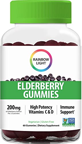 Gluten-free elderberry gummies with vitamins