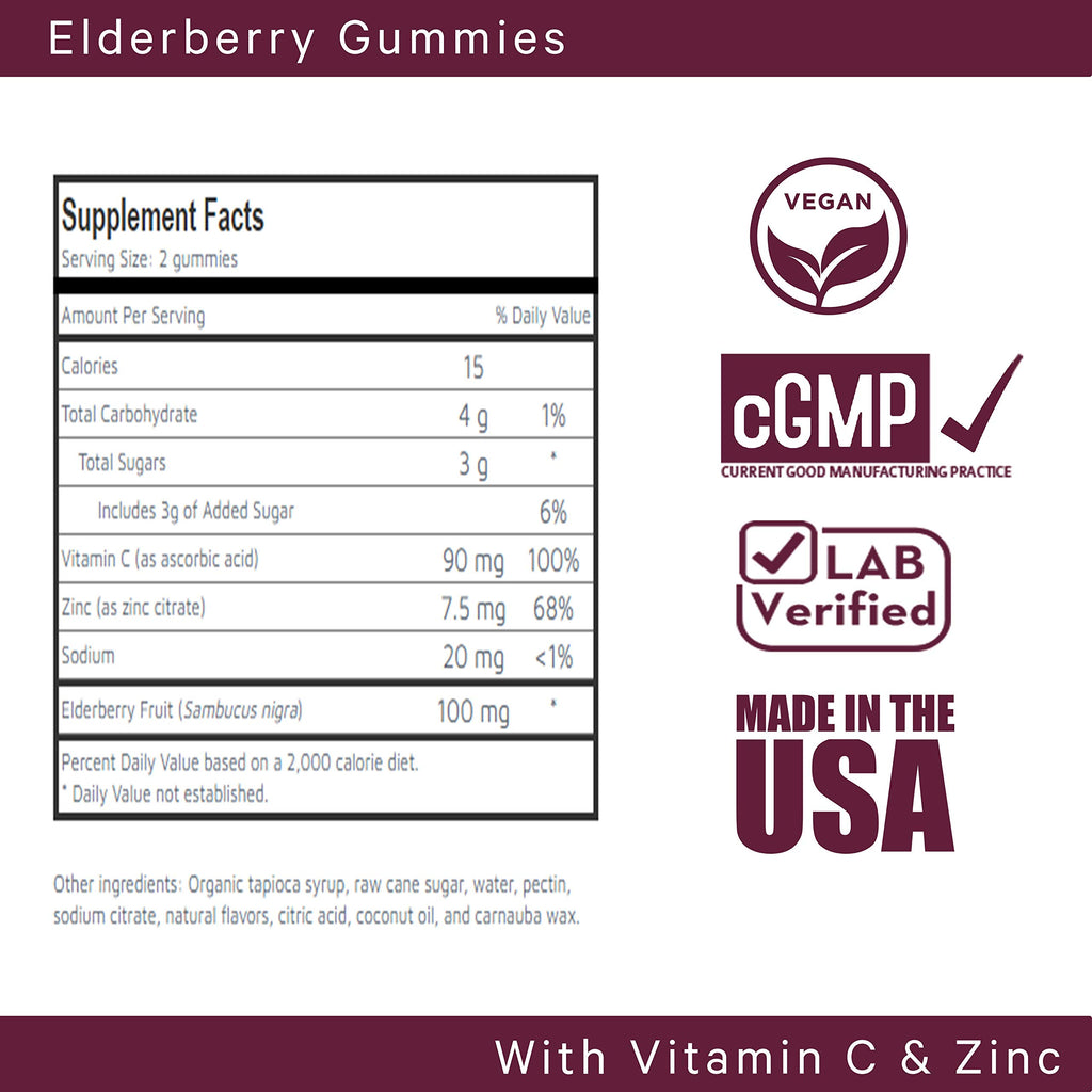 gluten-free elderberry gummies with zinc
