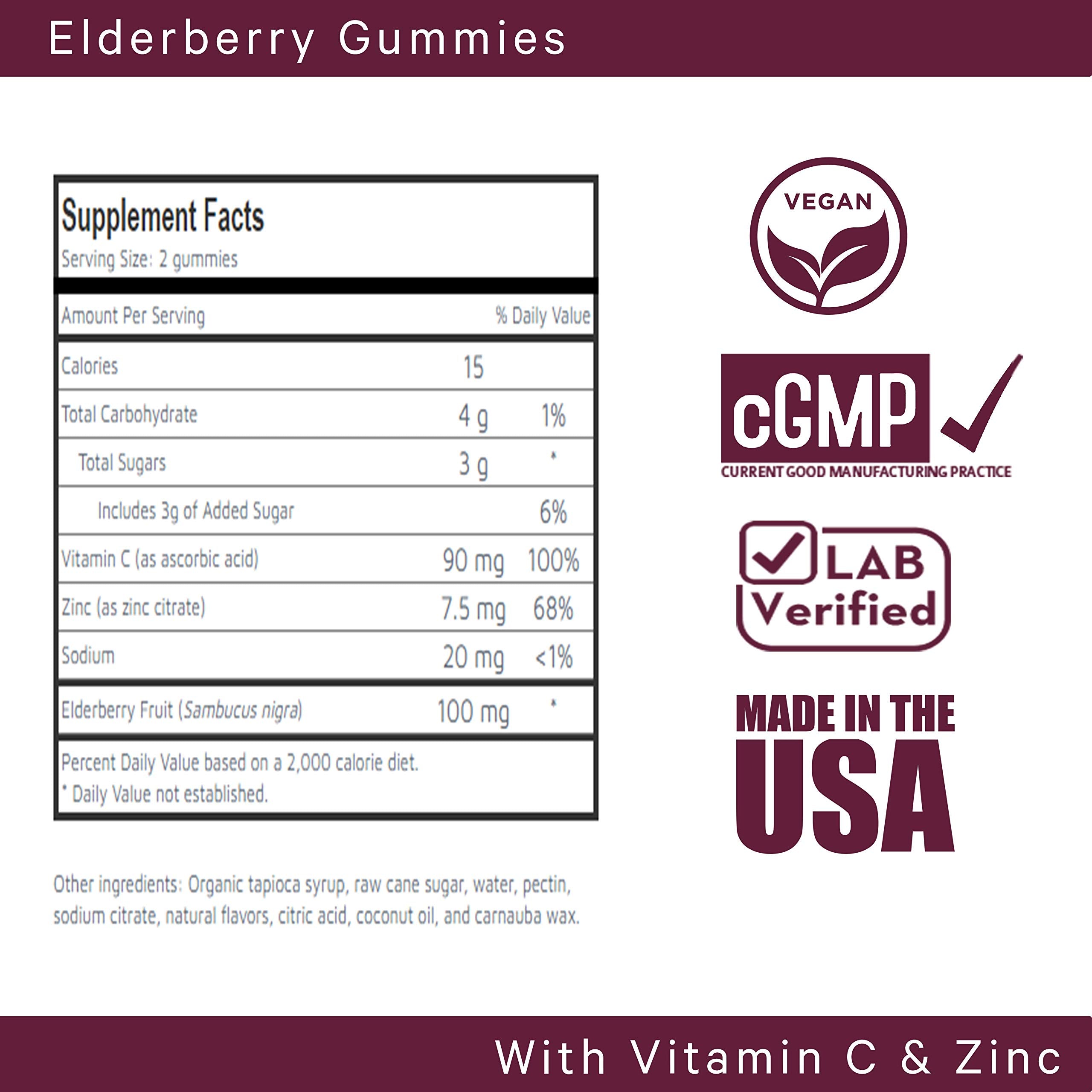 gluten-free elderberry gummies with zinc