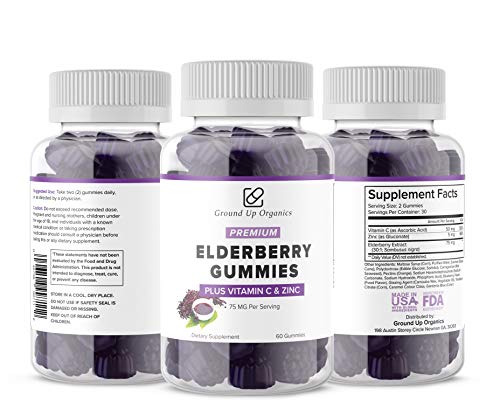 gluten-free elderberry gummies with zinc
