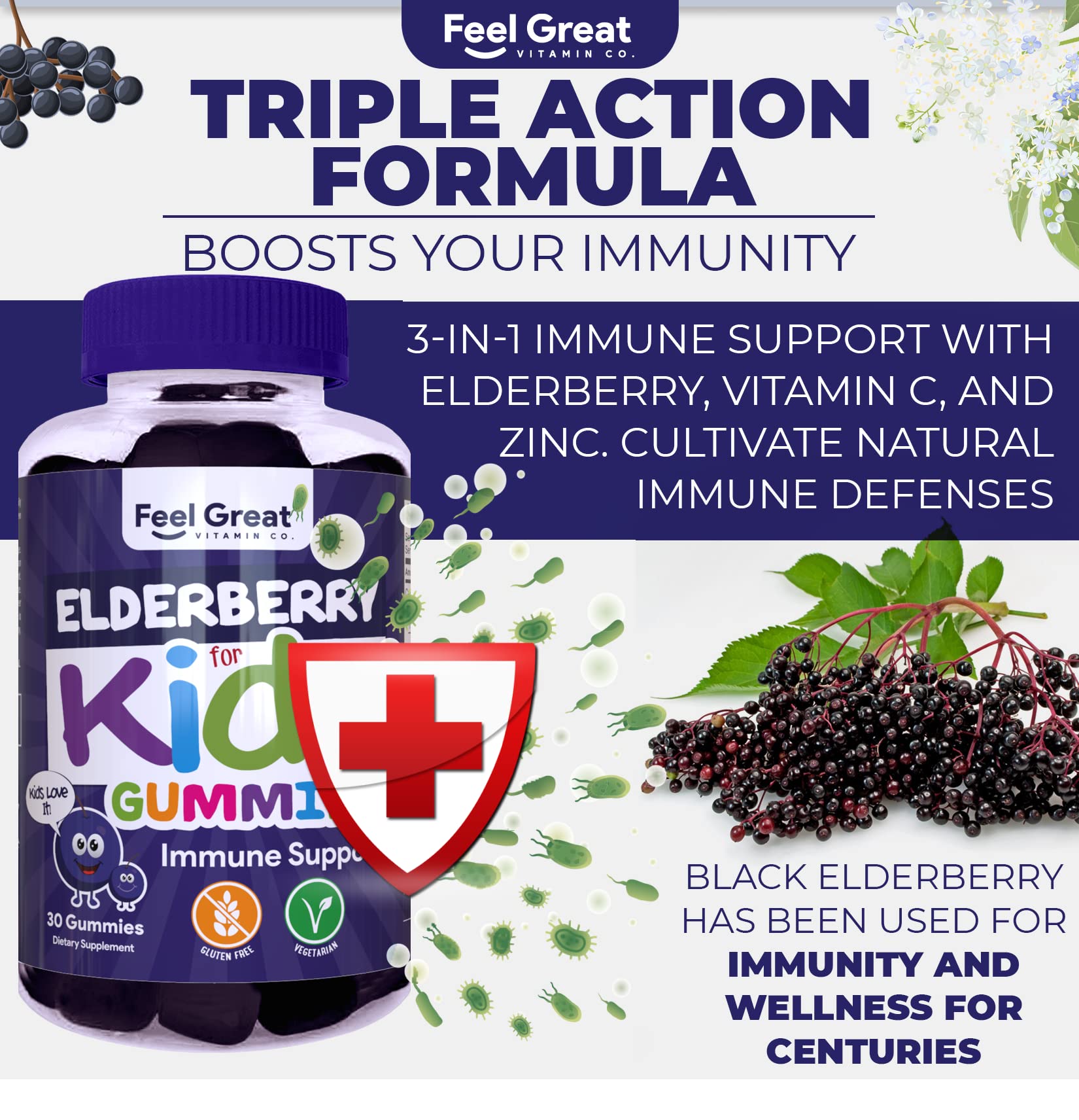 Gluten free elderberry gummies