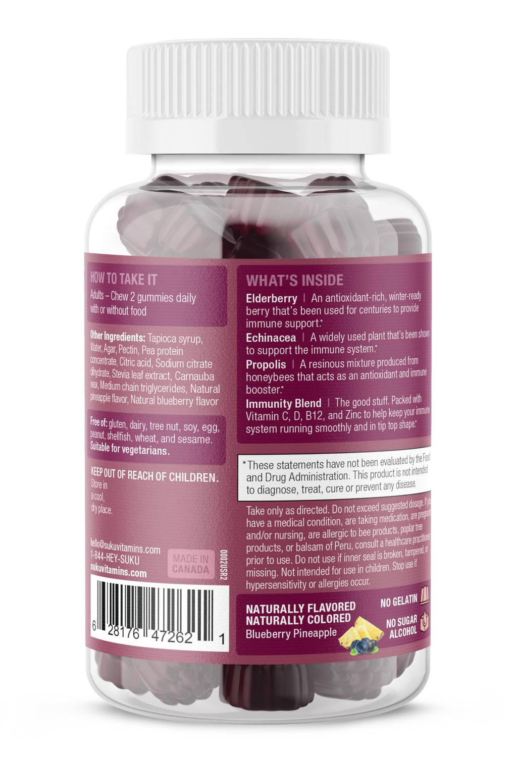 gluten free elderberry gummy supplements