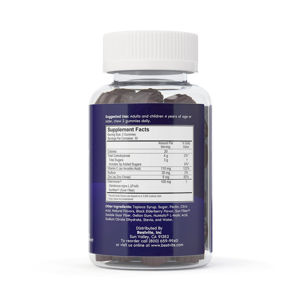gluten-free elderberry gummy supplements