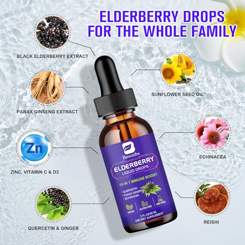 gluten-free elderberry liquid drops
