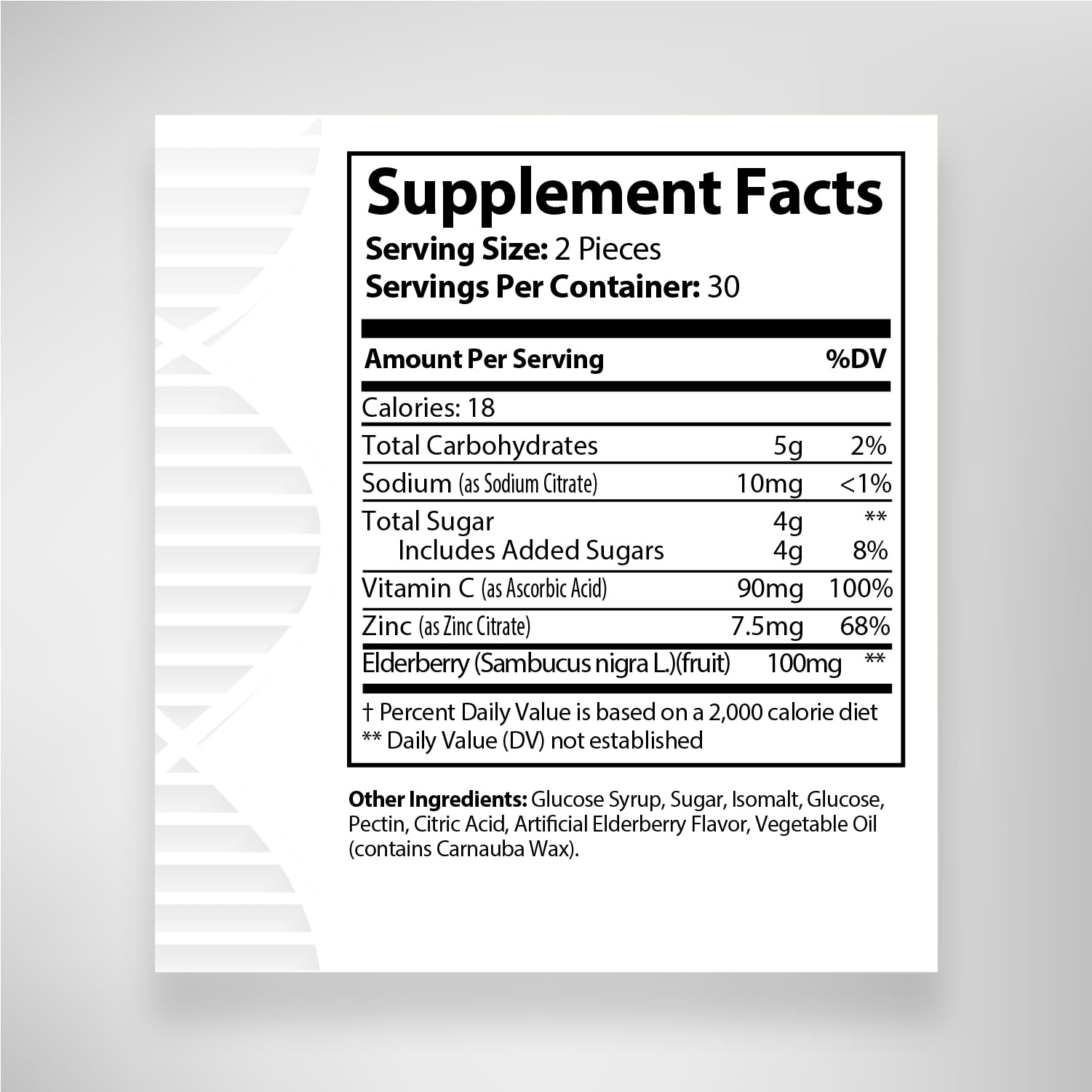 Gluten-free elderberry supplement for health