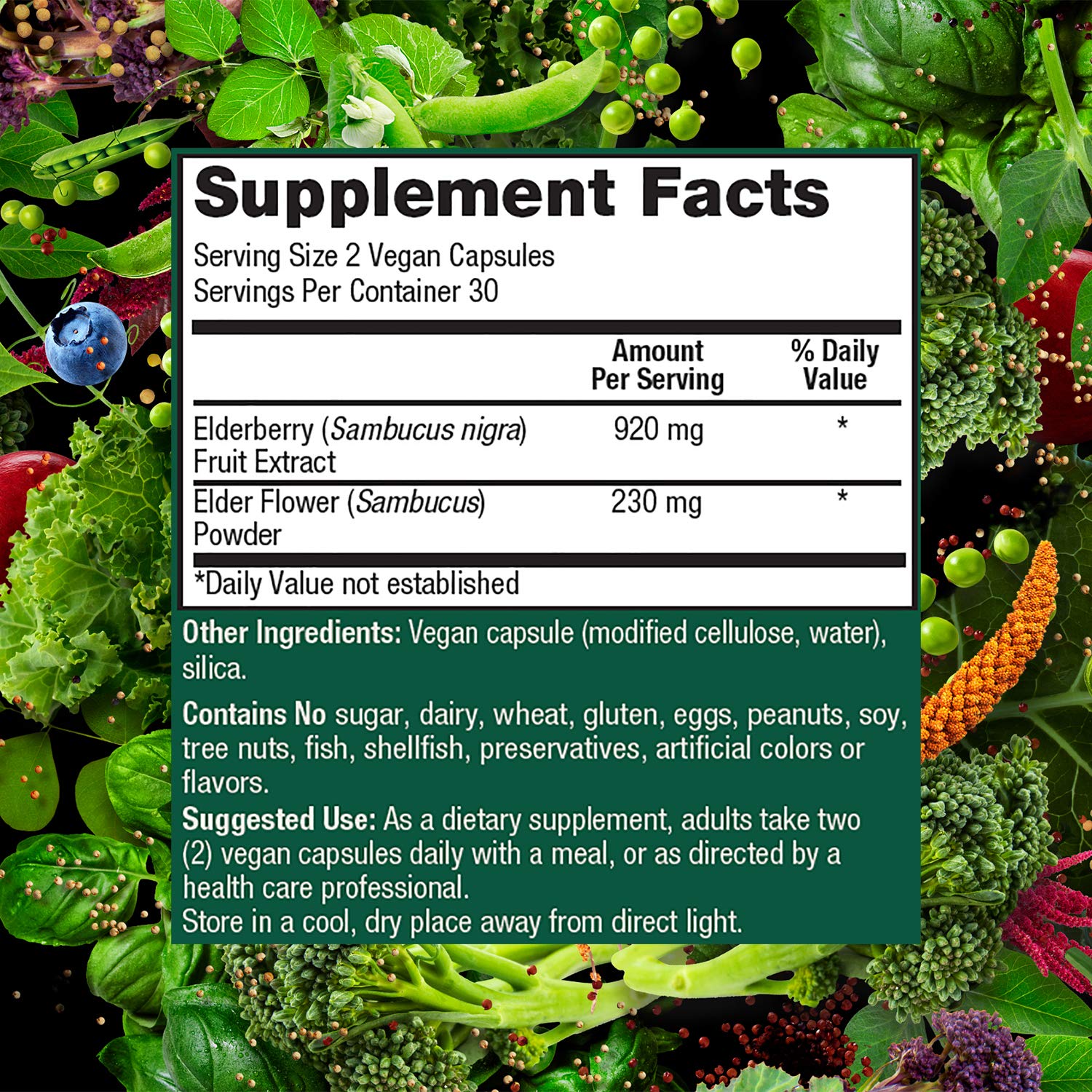 Gluten free elderberry supplement option
