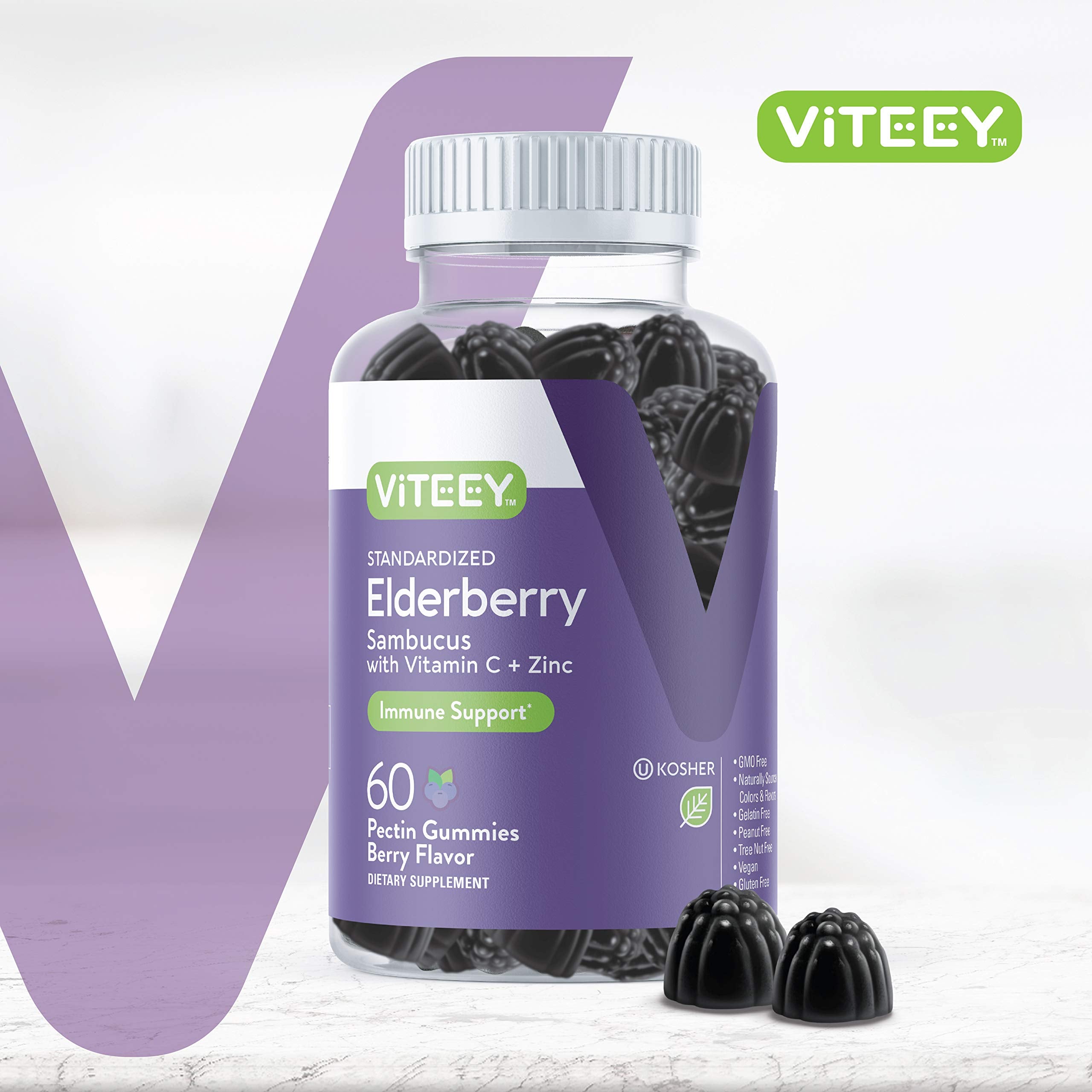 Gluten-free elderberry supplements for adults