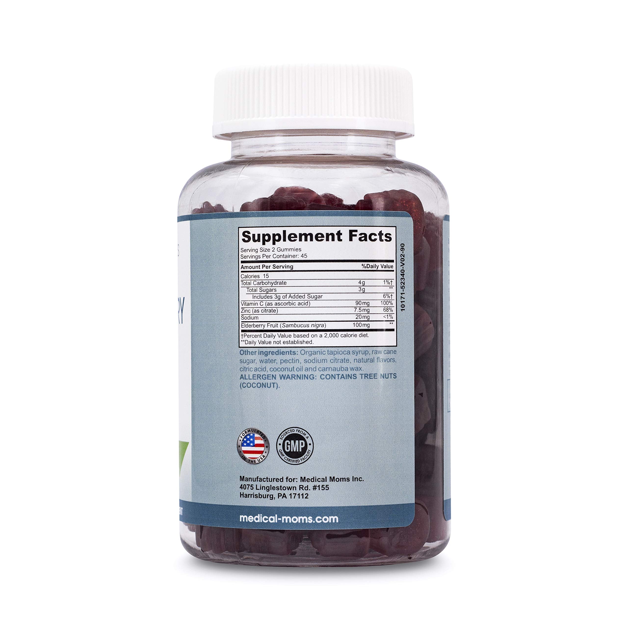 Gluten-free elderberry supplements for health