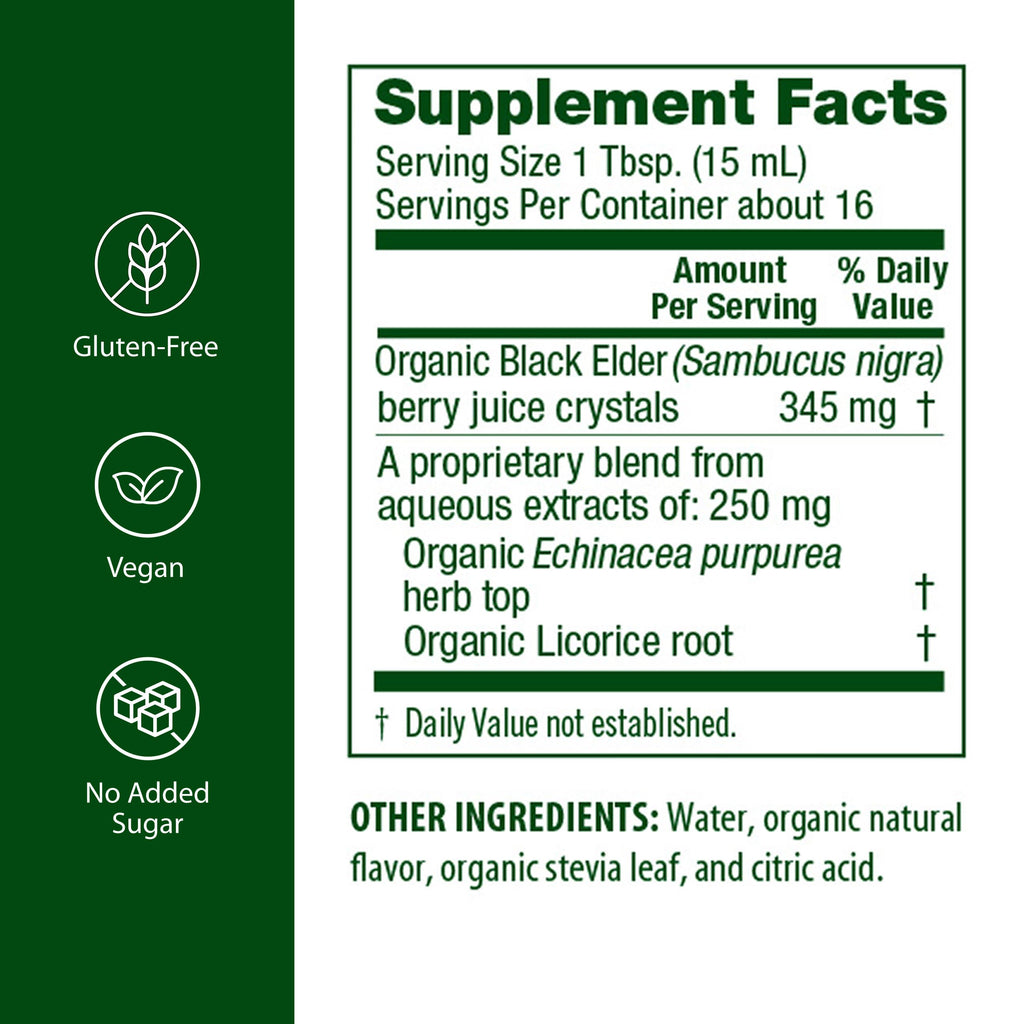 gluten-free elderberry syrup benefits