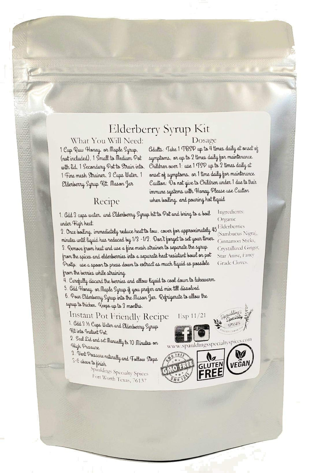 gluten free elderberry syrup