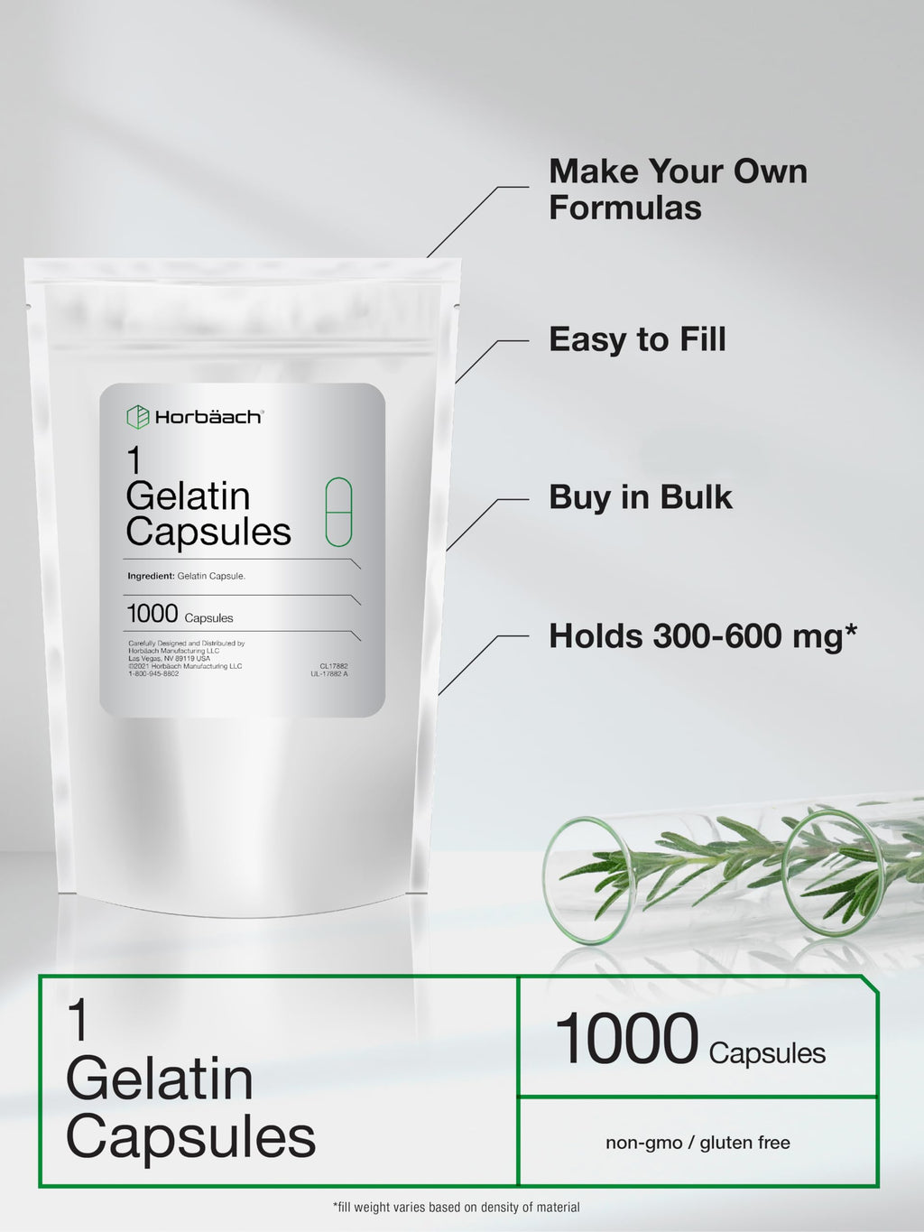 gluten-free empty capsules for vitamins