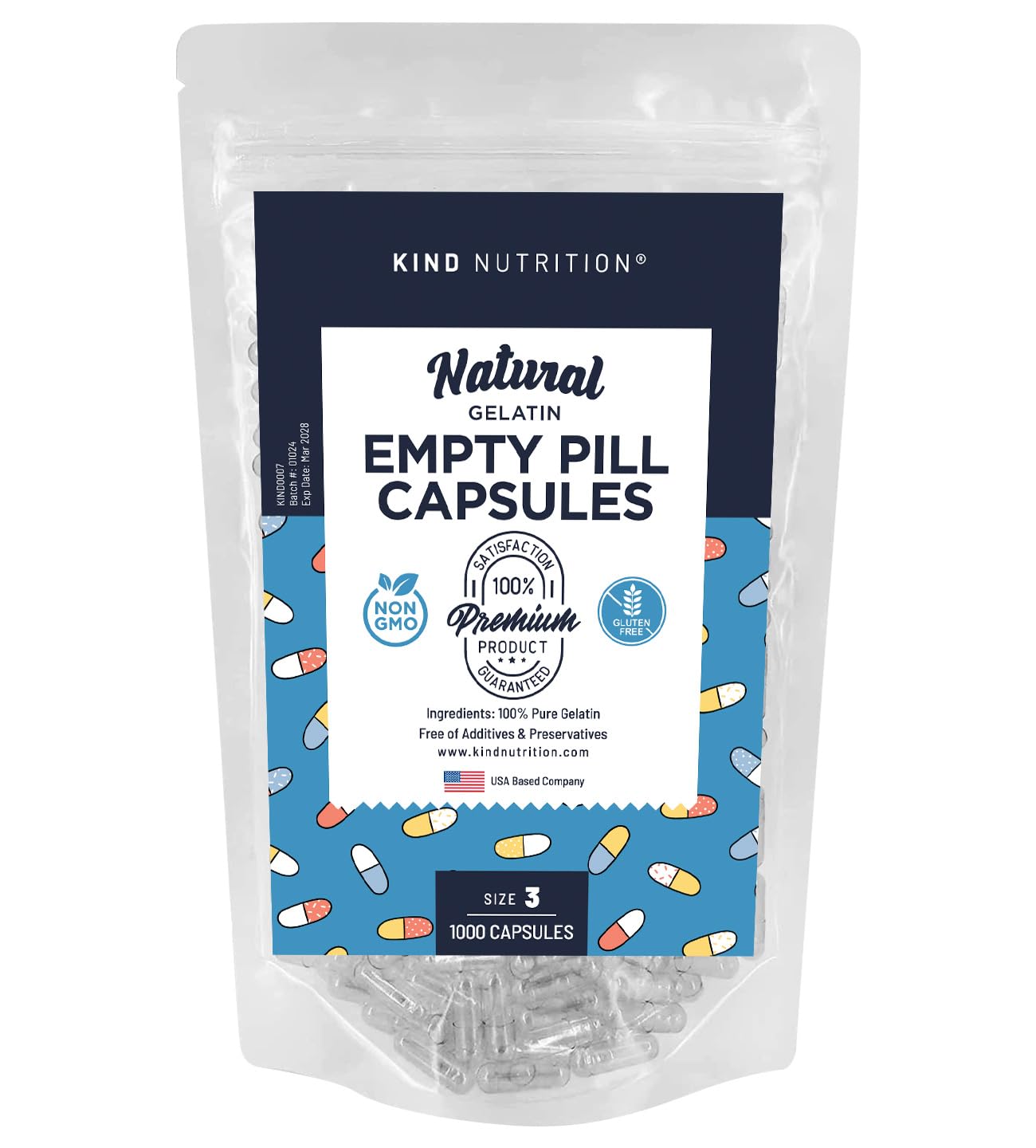 gluten free empty gelatin capsules