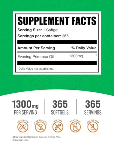 gluten-free evening primrose oil softgels