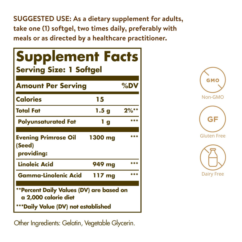 gluten free evening primrose supplements