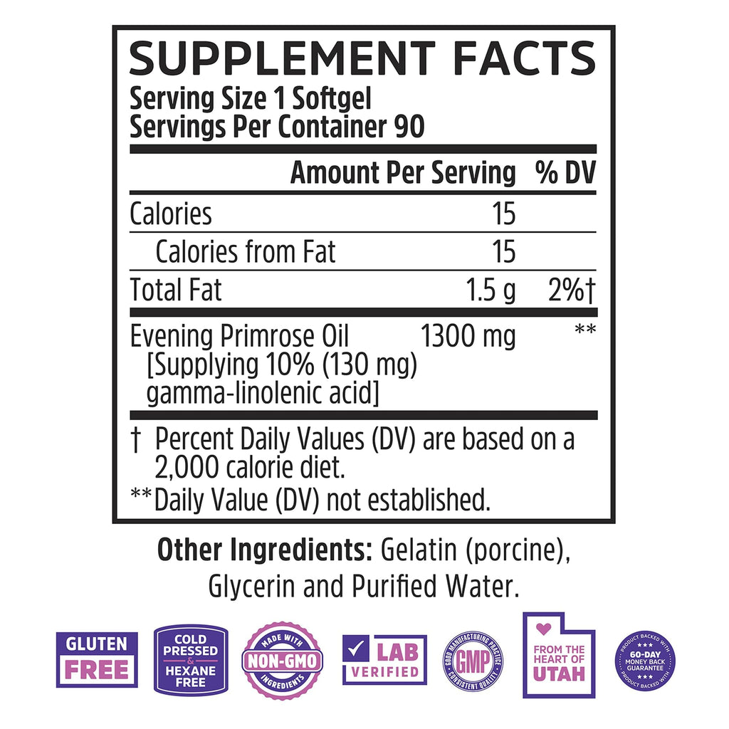 gluten free evening primrose supplements