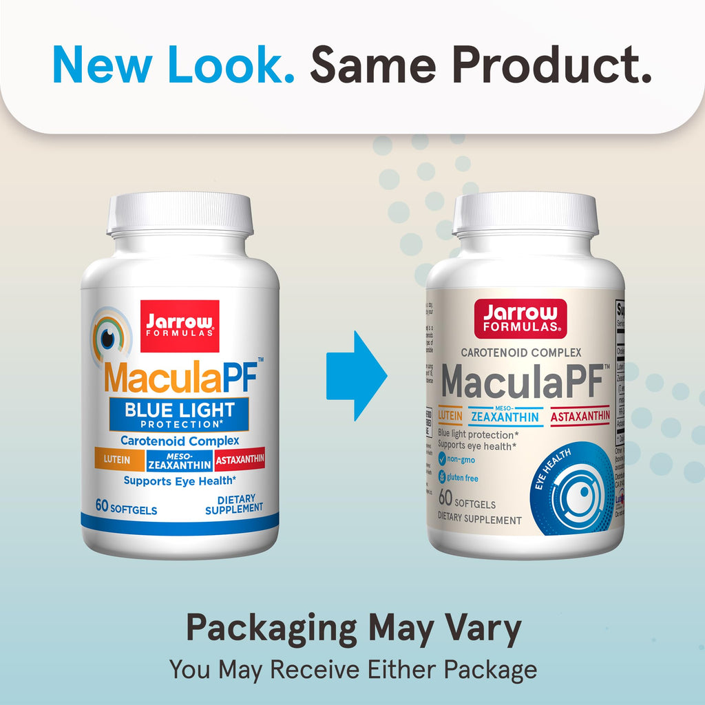 Gluten free eye antioxidant softgels