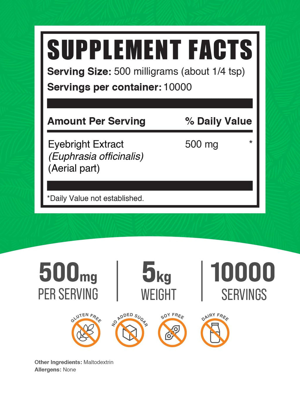 Gluten free Eyebright extract powder