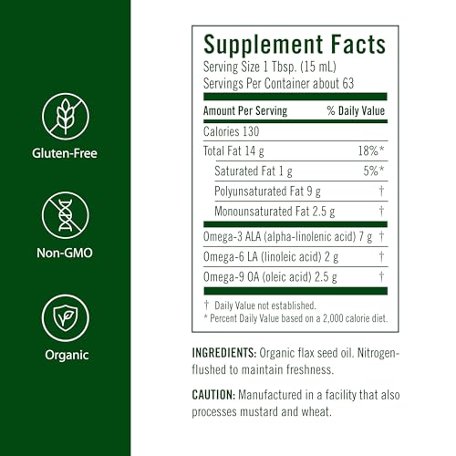 gluten-free flax seed oil option