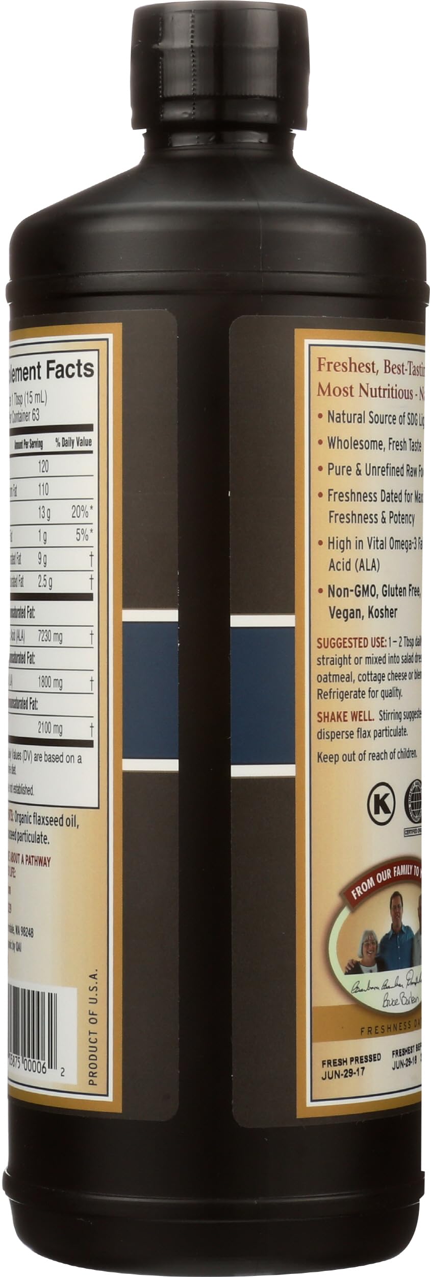 gluten-free flax seed oil