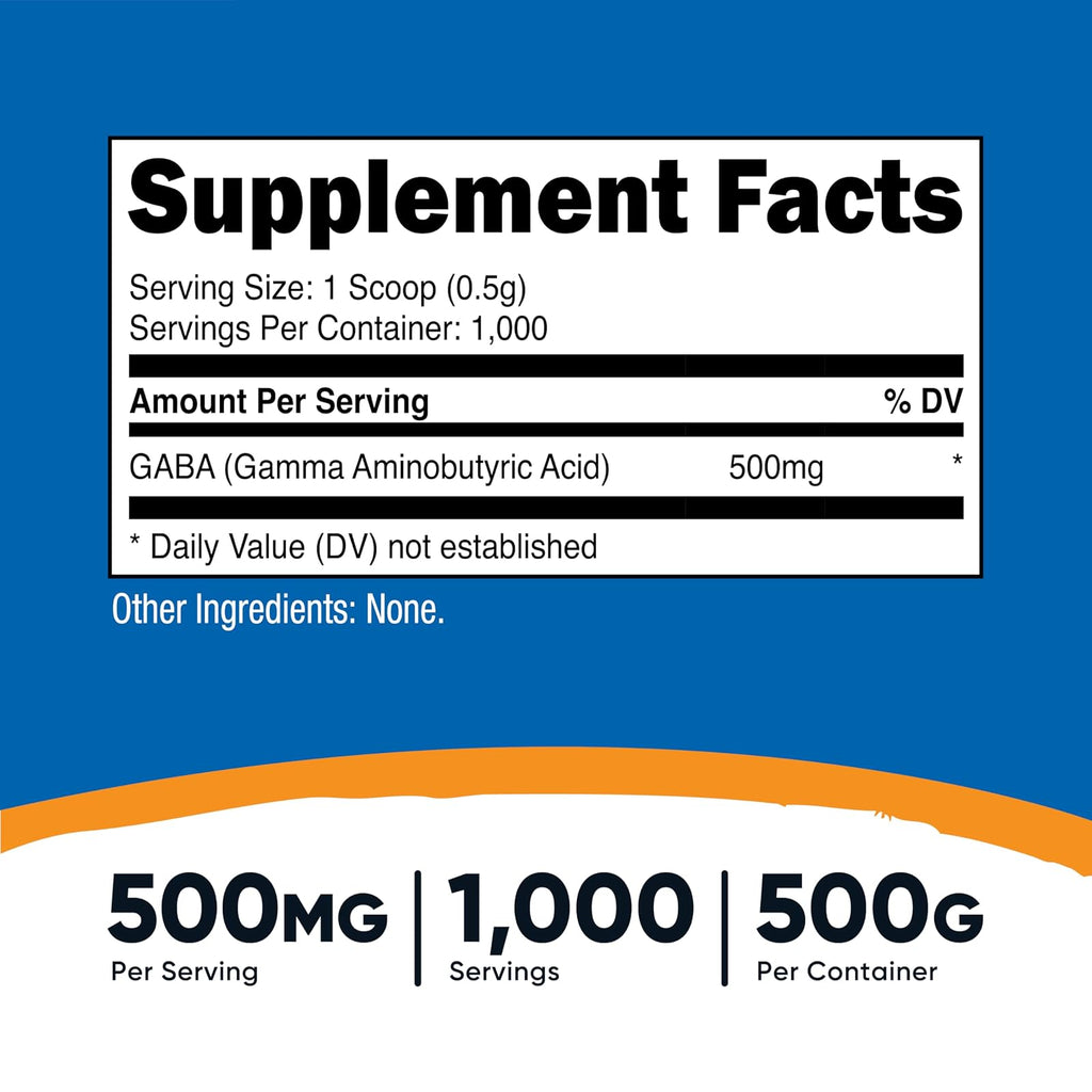 Gluten-free GABA supplement for stress relief