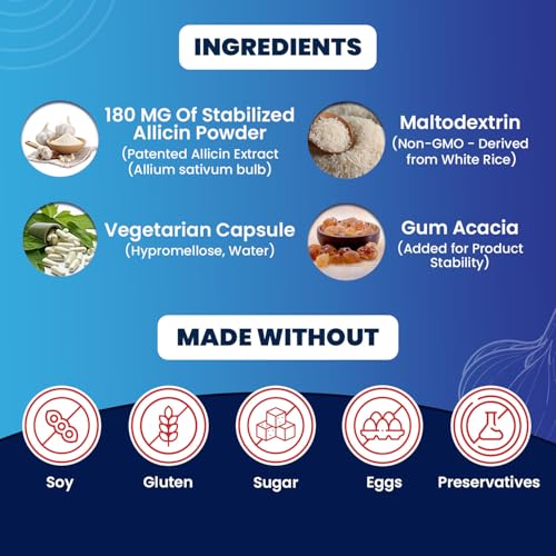gluten-free garlic capsules for energy