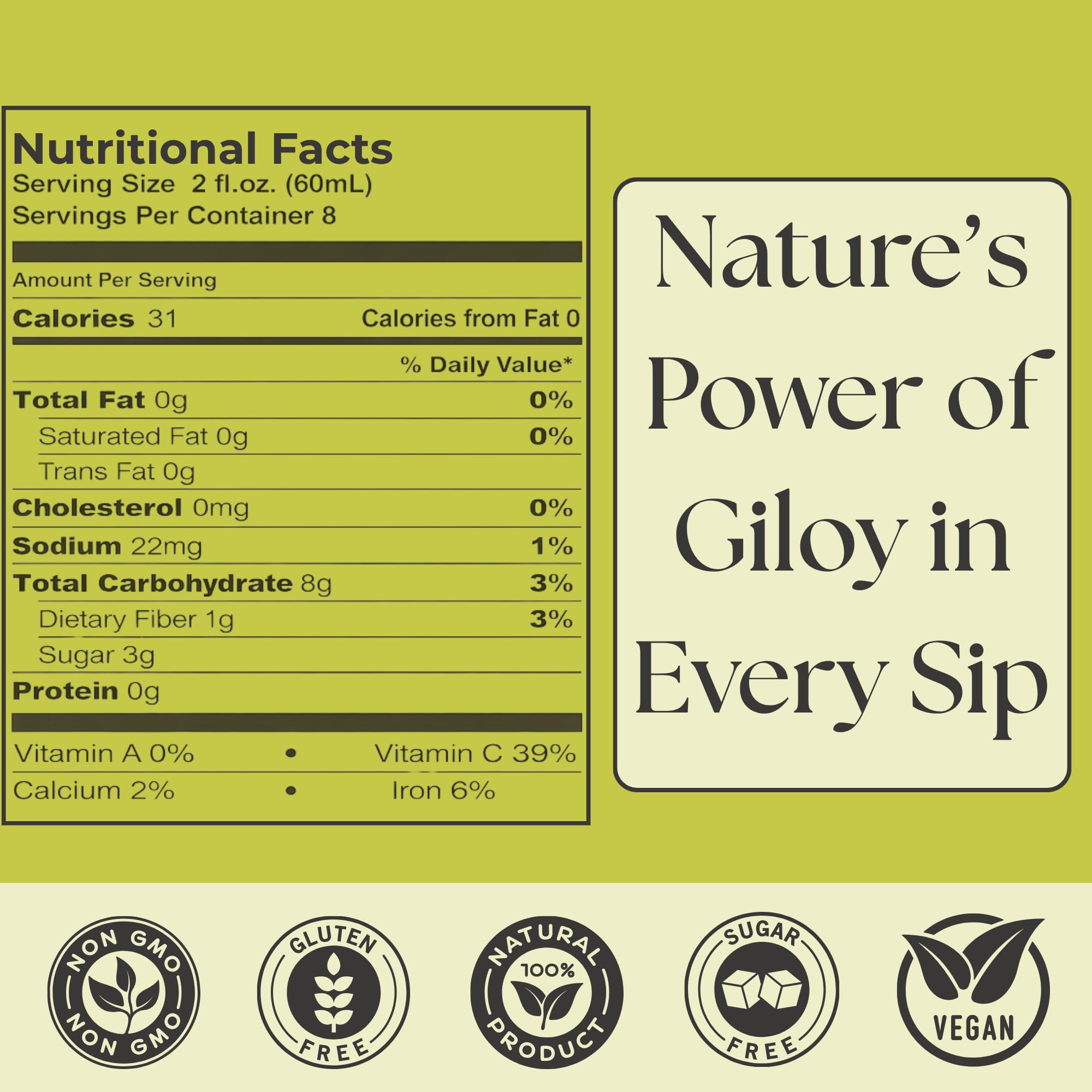 gluten-free giloy juice for energy
