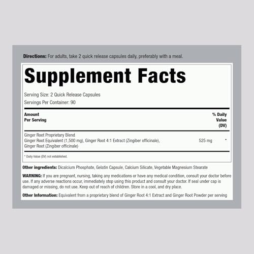 gluten-free ginger root extract