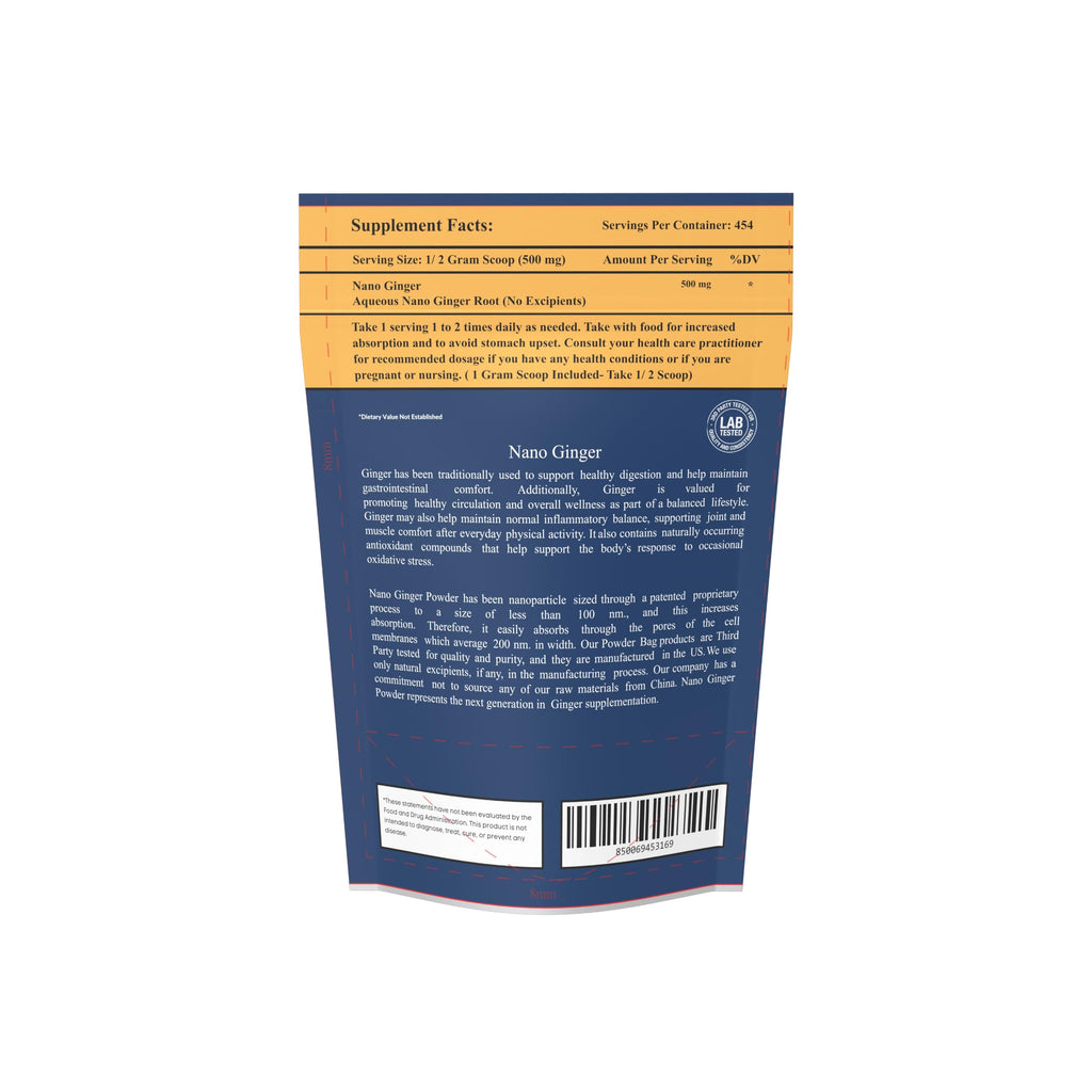 Gluten free ginger root powder
