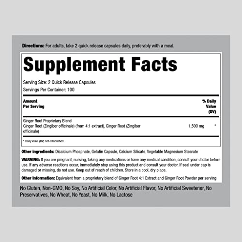 gluten free ginger root supplement