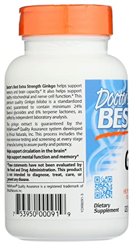 gluten free ginkgo biloba for memory