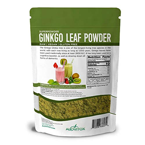 Gluten-free ginkgo biloba leaf supplement
