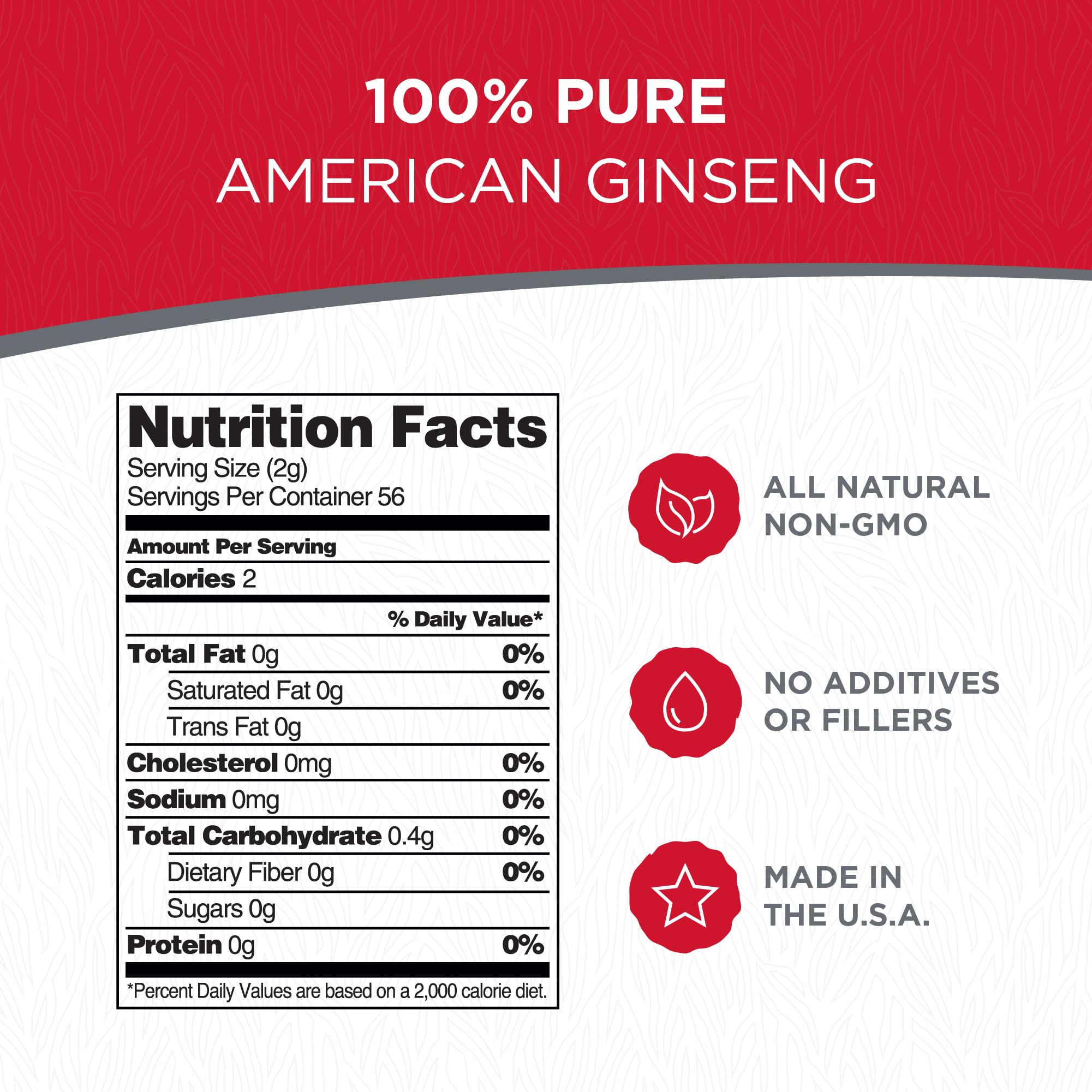 Gluten free ginseng for baking