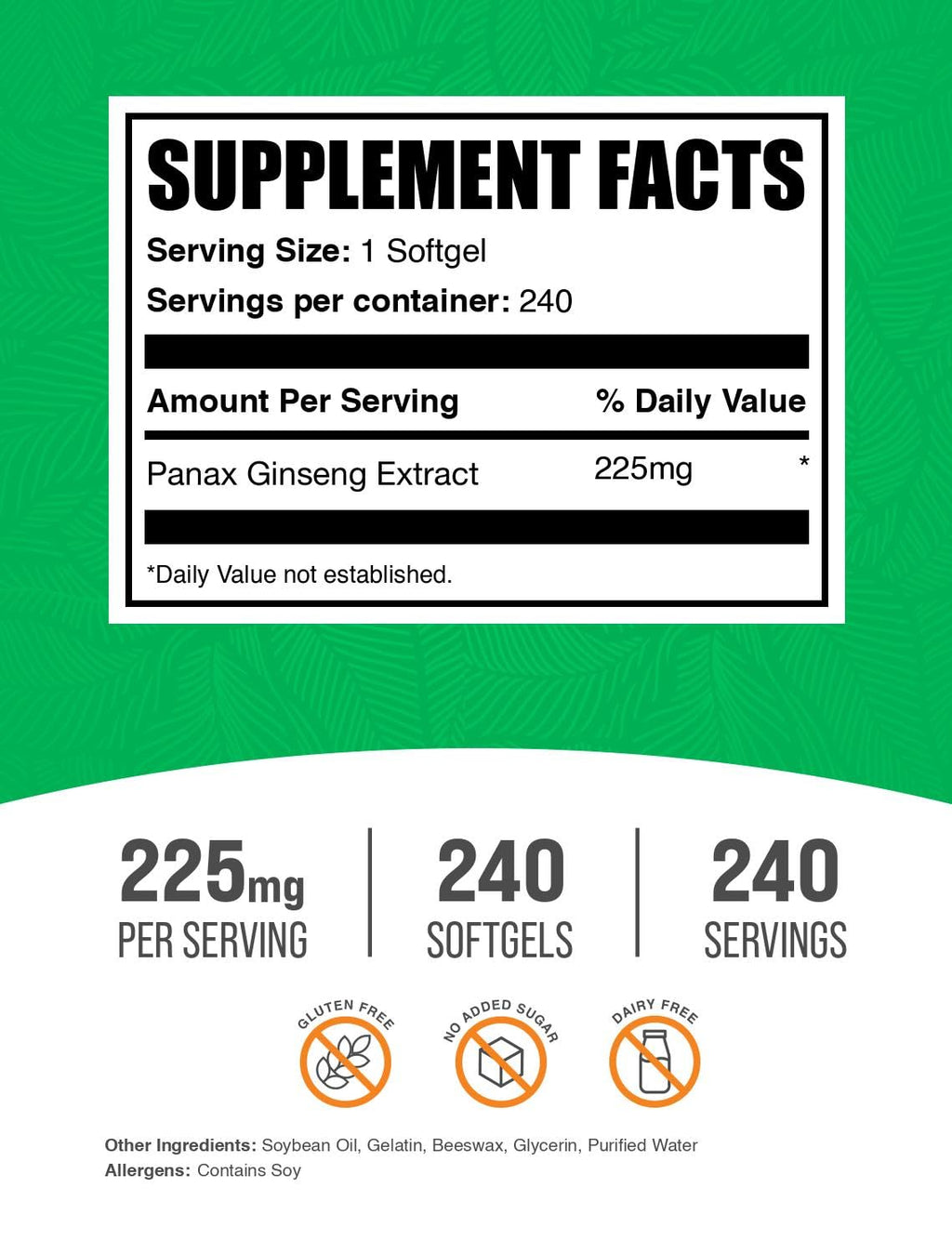Gluten free ginseng health benefits