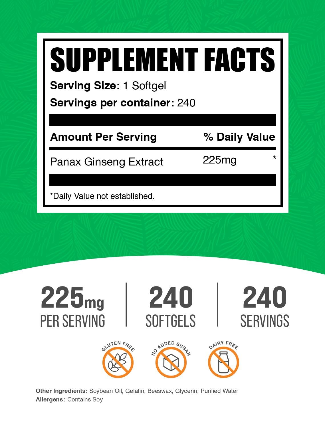 Gluten free ginseng health benefits