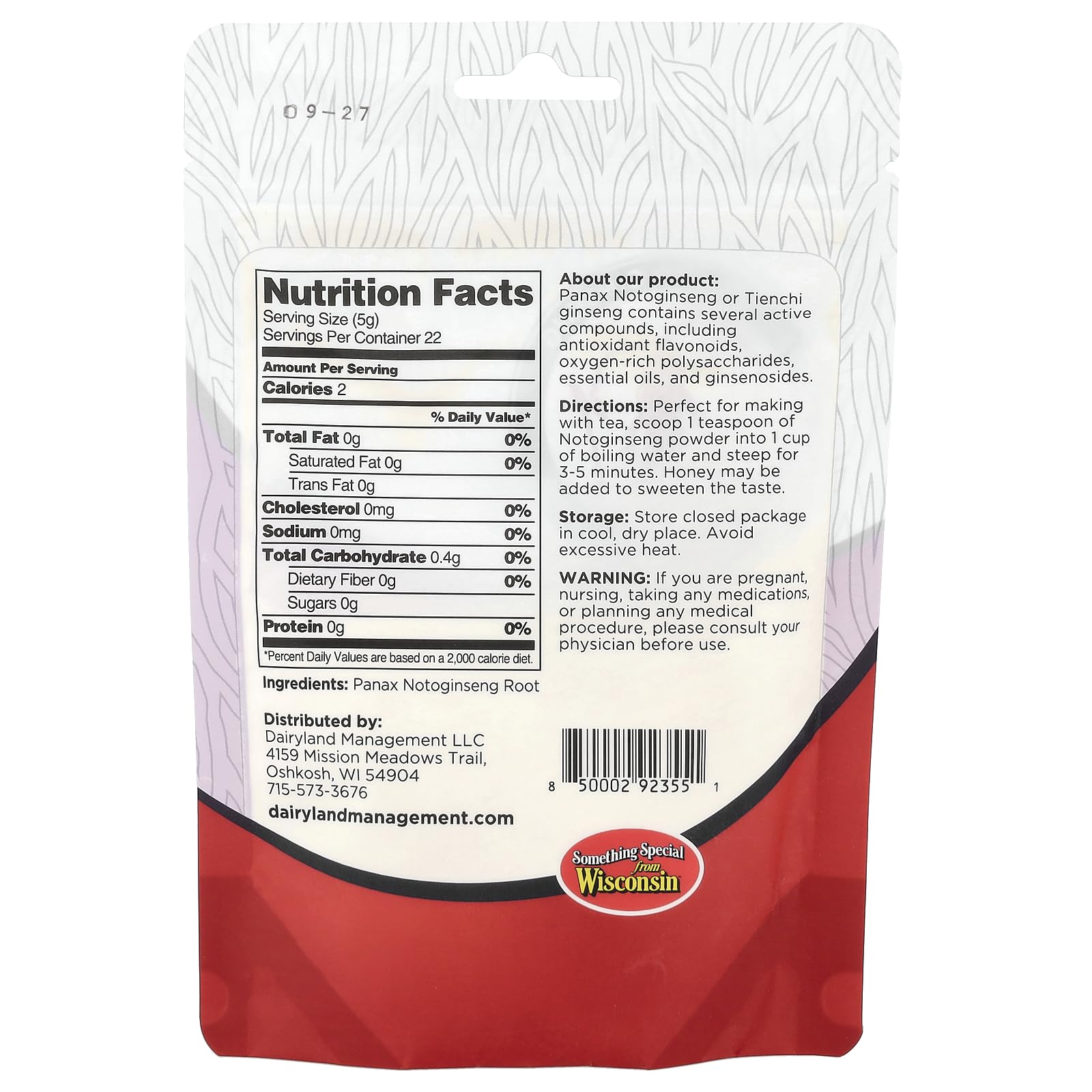 gluten free ginseng root powder