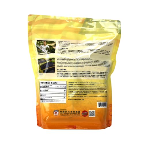 gluten-free ginseng tea bags