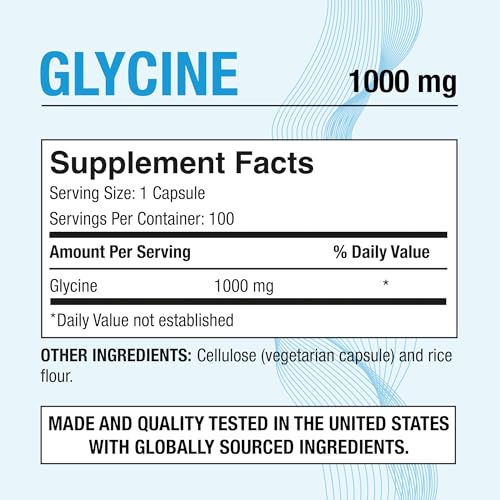 Gluten free glycine capsules for health