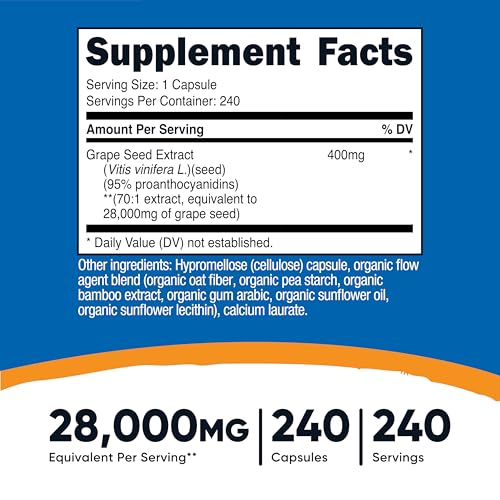 Gluten-free grape seed extract benefits